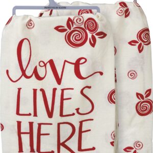 Primitives by Kathy Love Lives Here Kitchen Towel