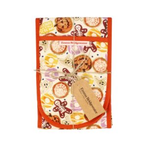 Emma Bridgewater Halloween Pumpkins and Gingerbread Biscuits Double Oven Glove & Kitchen Dish Towel Cotton Gift Set