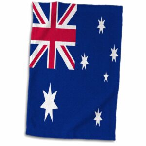 3D Rose Australian Flag Towel, 15 x 22