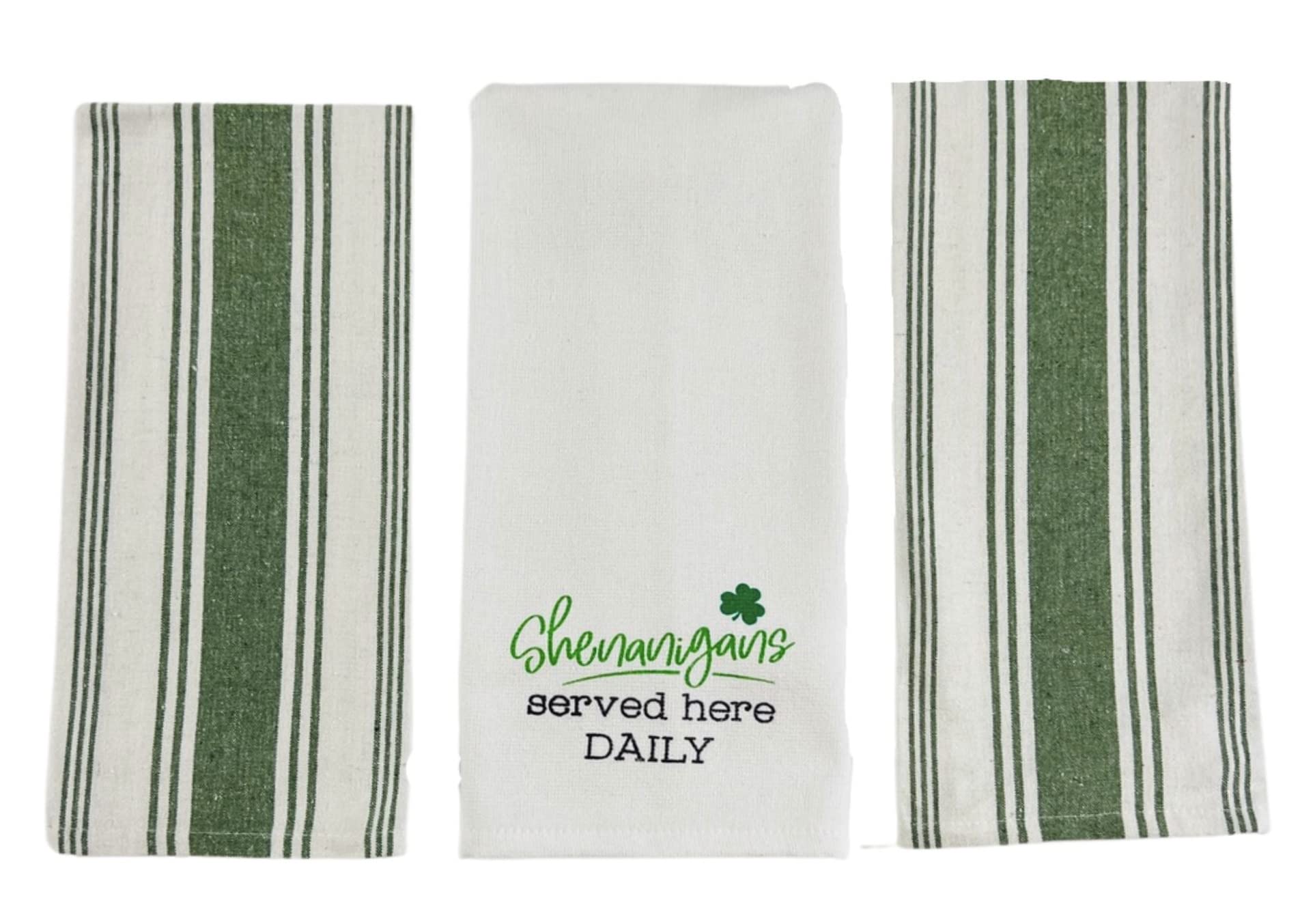 St. Patrick's Day Kitchen Towels: Fun Irish Shenanigans with Plaid Clover All Over Towels (Clover Shenanigans)