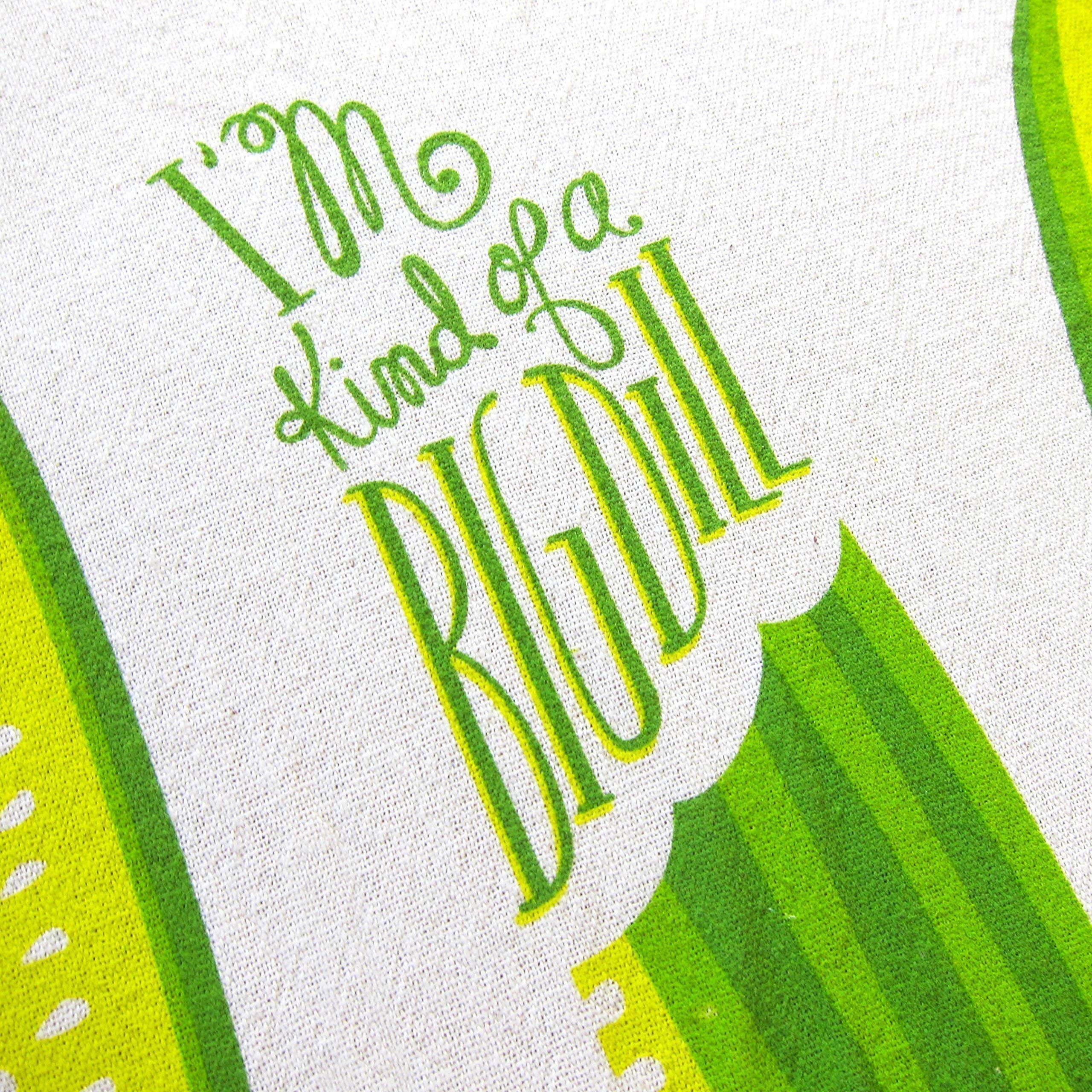 Big Dill Pickle Kitchen Flour Sack Towel