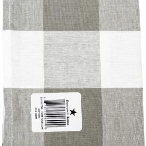 Dunroven House Plain Weave Farm House 3in Check Grey/White Tea Towels, 6