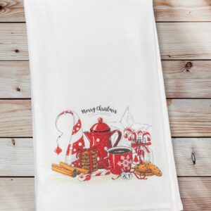 Cotton Creations BB86000-Christmas Hot Chocolate for Christmas Tea Towels, 28" x 29", Pack of 2