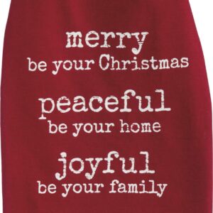 2 Piece Red White Holiday Kitchen Towel Bundle, Merry Be Your Christmas and Jesus Is The Reason