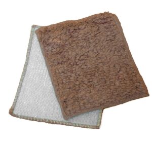 2 pack shrubbie towel washcloth 5 x 4 inches rin tan tan