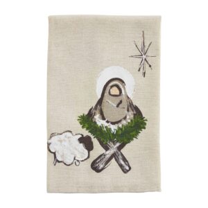 mud pie painted towel, jesus