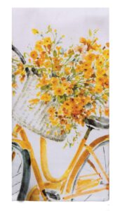 kay dee designs sweet home terry towel, gray & yellow