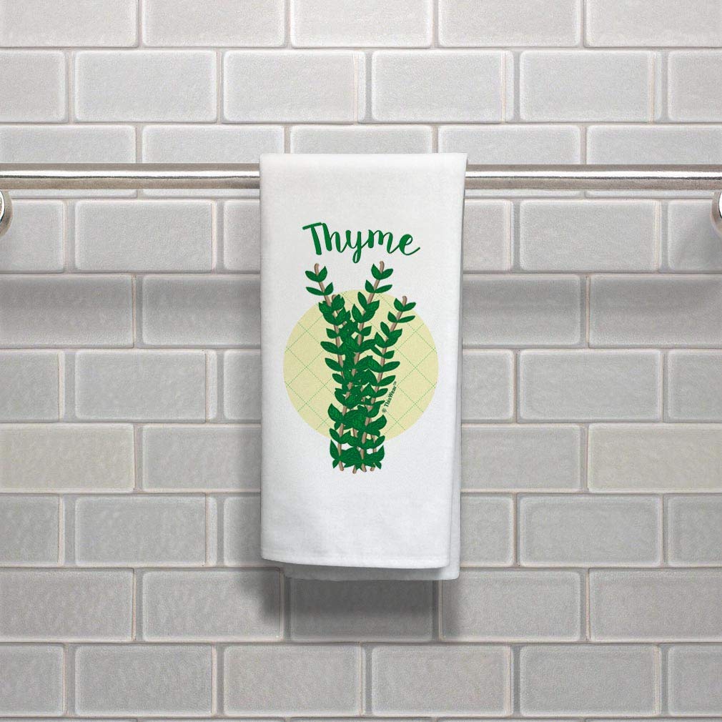 Farmhouse Kitchen Decor Thyme Popular Cooking Herbs and Spices 2 Pack Kitchen Tea Towels Thyme