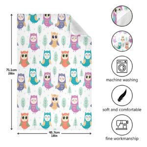 Kigai 6 Pack Tree Cute Owl Kitchen Towels Soft Highly Absorbent Dish Towels Reusable Tea Towels Set 28 x 18 Inch