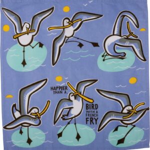 Kitchen Towel - Happier Than A Bird With A Fry