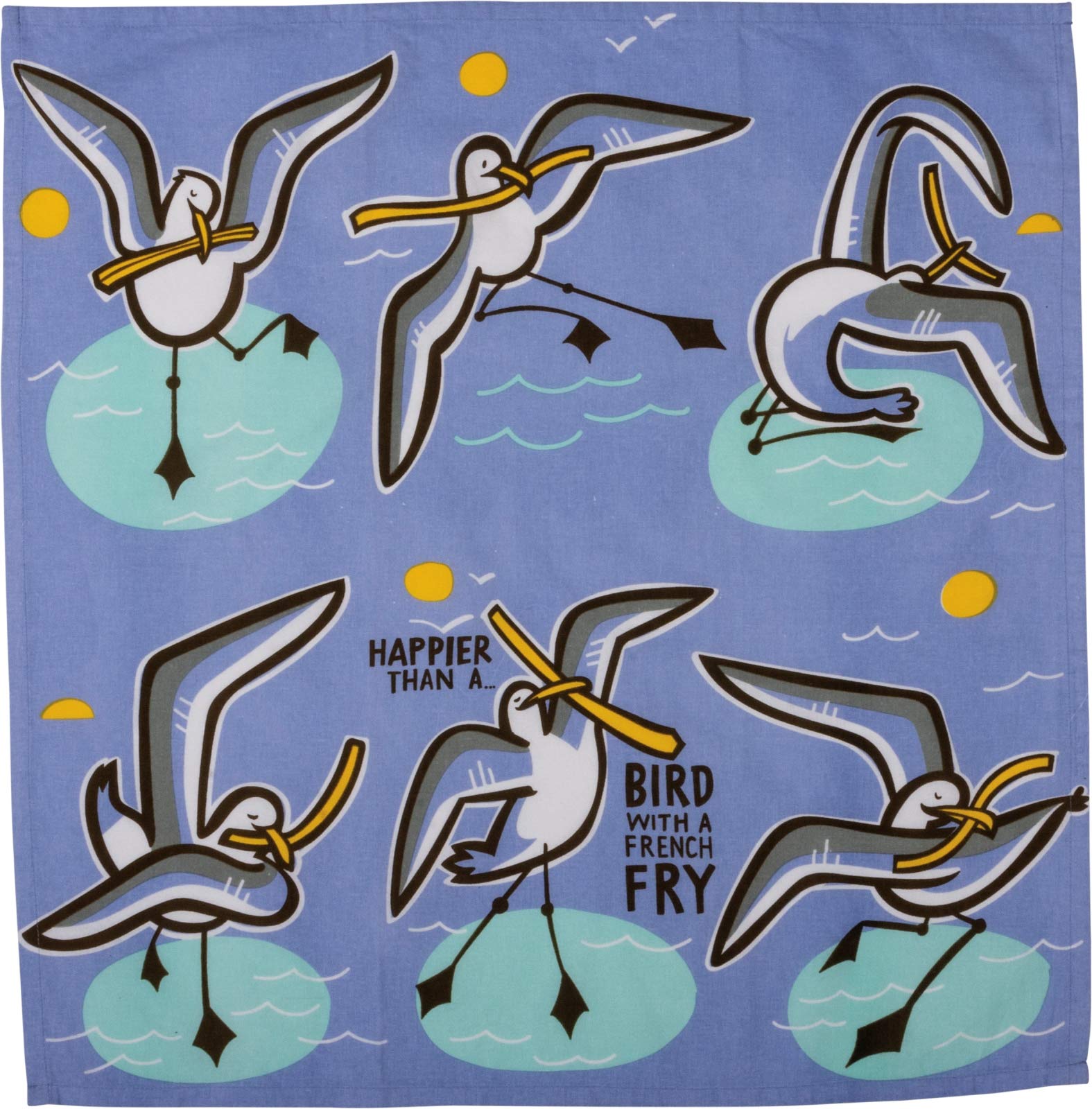 Kitchen Towel - Happier Than A Bird With A Fry