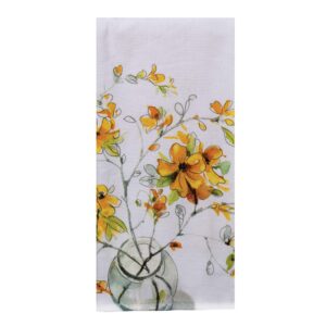 kay dee designs sweet home terry towel, gray & yellow