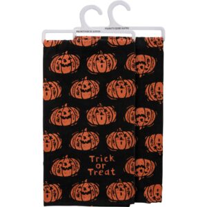 primitives by kathy 113478 kitchen towel trick or treat, cotton