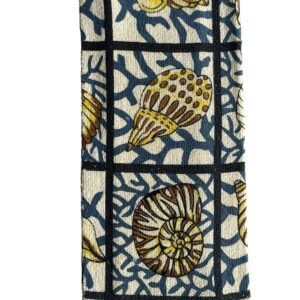 Petal Cliff Set of 4, Nautical Coastal Seashell Design Kitchen Towels Dish Towels Kitchen Towels for Kitchen Decorative Size: 15 x 25 inch.