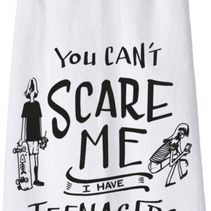 Primitives by Kathy LOL Made You Smile Dish Towel, 28 x 28-Inches, You Can't Scare Me