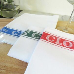 samuel lamont linen union glass cloth red,74.00 x 49.00 cms