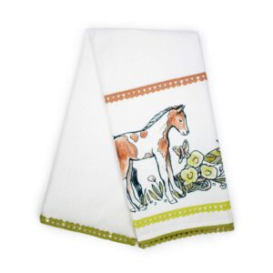 everything kitchens 19" x 28" tea towel | hold your baby horses