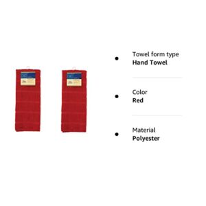 Hand Towel Set 2 Pack Decorate Your Kitchen Décor – Home Décor -Bath Towels Kitchen Linens (Red)