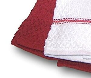 Red Sedona Kitchen Towel Set 5 Piece- Towels, Pot Holders, Oven Mitt by Mainstays