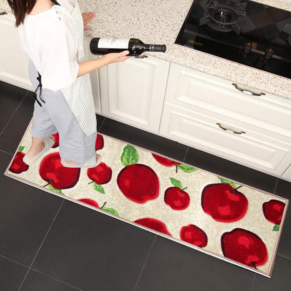 Magstonee Non-Slip Rubber Backing Kitchen Rugs 3 Piece Carpet Doormat Rug Sets (3pcs)