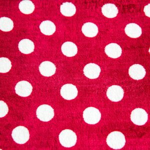 Aboo Kitchen Rugs 2 Pieces Memory Foam Kitchen Mat Non-Slip Red With White Dot (15.7"×23.6" + 15.7"×47.2" Red)