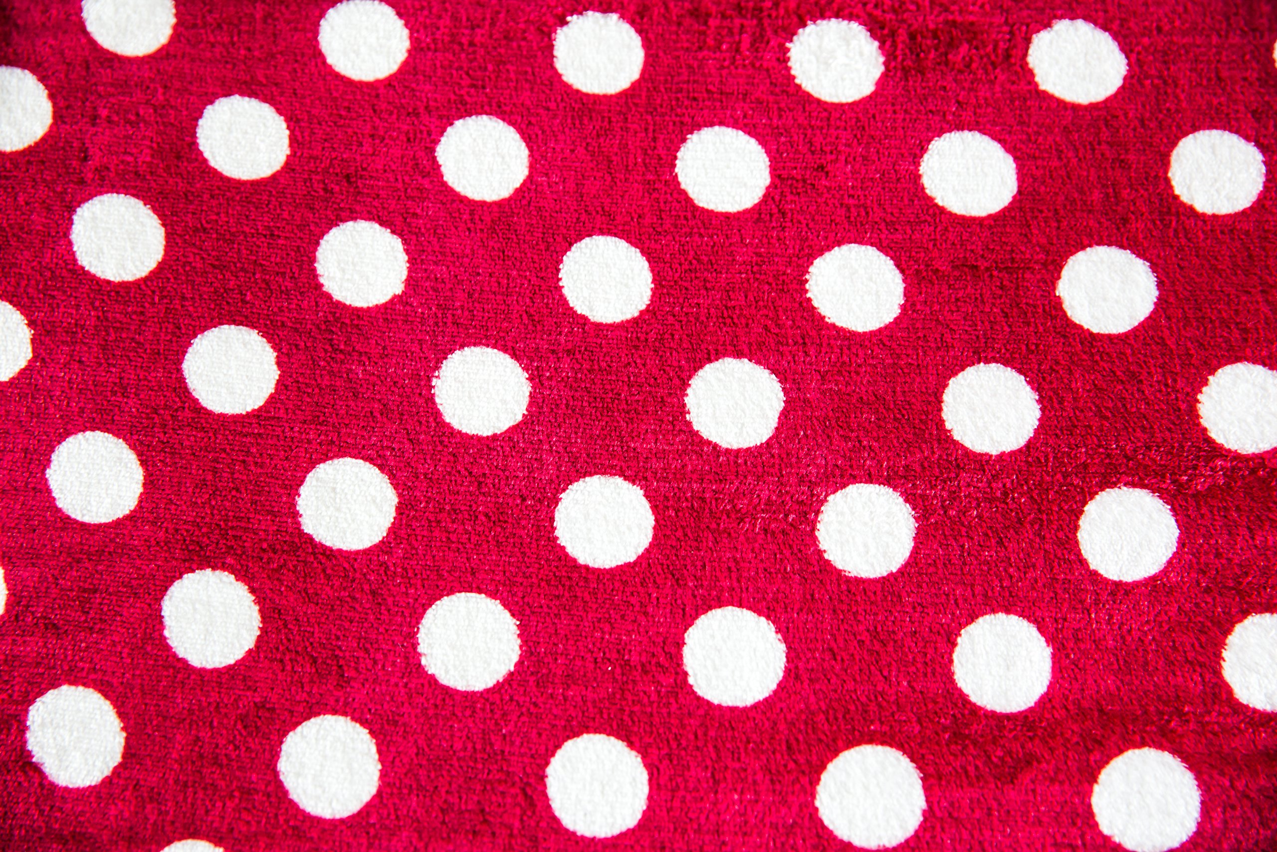 Aboo Kitchen Rugs 2 Pieces Memory Foam Kitchen Mat Non-Slip Red With White Dot (15.7"×23.6" + 15.7"×47.2" Red)