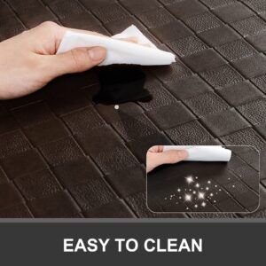 HAVARGO Kitchen Mats Anti Fatigue Waterproof Non Slip 2 Piece Kichen Mat Set for Floor 17.7" x 29.5" + 17.7" x 47" Light Gray