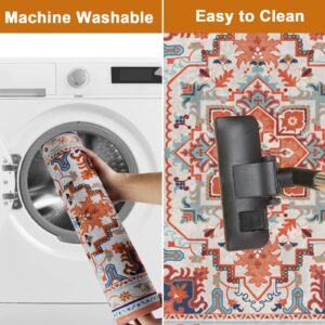 OBUSATT Boho Anti Fatigue Kitchen Rug and Mat Non-Slip Washable Boho Farmhouse Mats, Waterproof, Easy Clean Thick Kitchen Mat Set for Home, Office, Sink, Laundry Floor