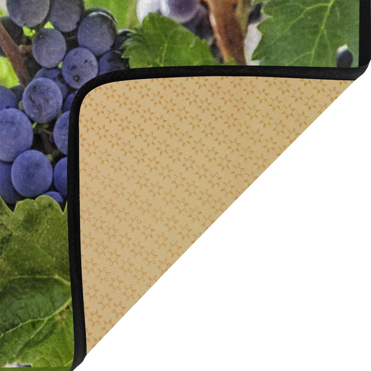 Fruit Grape Grapevine Vines Kitchen Floor Mat Door Mats Inside Outside Front Doormat Non Slip Kitchen Rug for Home, 39" x 20"