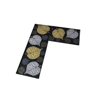 Tailormader Printed Kitchen mat Cushioned Kitchen Rug Non-Slip Kitchen Runner 2 PCS Set 16×24+16×47inch