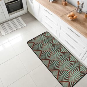 Non Slip Absorbent Kitchen Rugs Art Deco Texture Anti-Fatigue Comfort Standing Soft Mat Indoor Outdoor Entry Rug Floor Carpet 39x20 inch,long rugs-39x20 inch