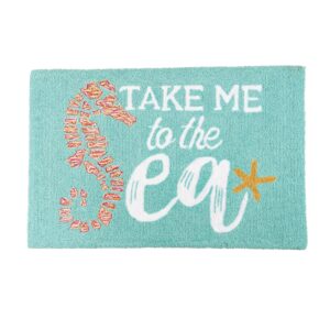 c&f home take me to the sea rug 1'10" x 2'10" blue