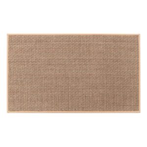 GAMUKAI Kitchen Rugs and Mats Washable Non-Skid Natural Rubber Kitchen Mats for Floor Runner Rugs for Kitchen Floor Front of Sink, Hallway, Laundry Room (Beige, 24'' x 36'')