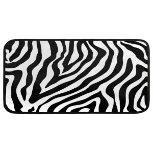 animal zebra print long floor mat washable area rug pads kitchen rug doormat carpet for living room indoor outdoor bathroom entryway