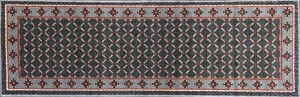 gloria kitchen mat low profile non slip skid resistant thin kitchen runner rugs (2x7, 1992-gray)