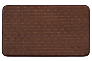 chef gear playa-obsolete anti-fatigue kitchen mat, 18 x 30, mocha