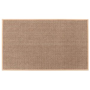 liketn farmhouse kitchen runner rug anti fatigue water absorption non-slip soft rugs indoor outdoor garage door mat for office floor sink laundry mats home decor beige 17" x 30"