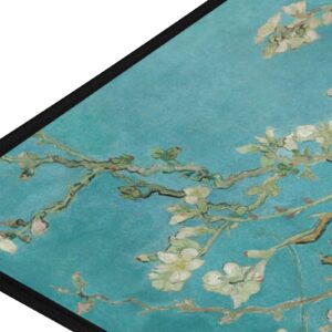 Kitchen Rug Mats Van Gogh Branches of Almond Tree in Blossom Bath Rug Runner Doormats Carpet for Home Decor, 39" X 20"