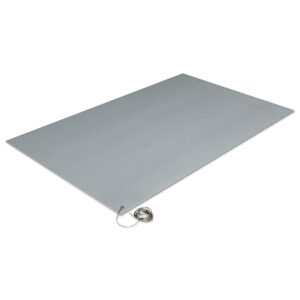 crown antistatic comfort-king mat, sponge, 24 x 60, gray (zc0025gy)