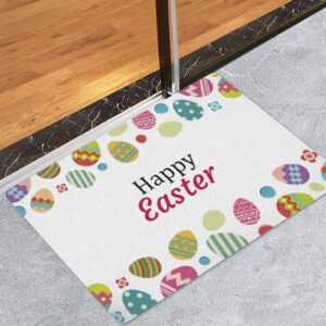 TUNKENCE Indoor Doormat Absorption Non-Slip Kitchen Water Flannel Eggs Easter Carpet Bathroom Decor Shag Rugs for Bedroom Area Rug Valentine's Doormat