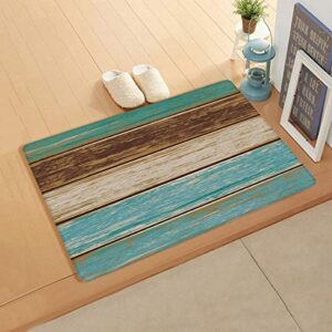 Xback 2 Pieces Kitchen Rugs and Mats Set Waterproof Non-Slip Mat Magnificent Ocean Coastal City Night Dreamy Blue Sky Clouds PVC Leather Floor Mats Runner Rug Comfort Standing Mat for Dinning Room