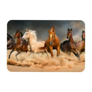 vbfofbv kitchen mat, cushioned kitchen rug, non-slip kitchen mats comfort rugs for kitchen, floor home, office, sink, laundry, animal brown horses