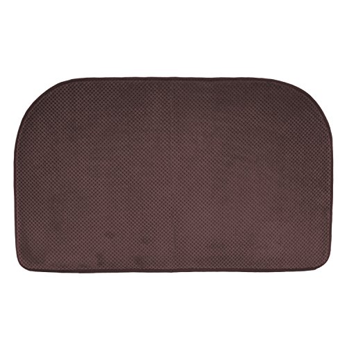 Kashi Home Soft Plush Memory Foam Non-Slip Backing Kitchen Rug Mat, 18x30 Inch, Chocolate