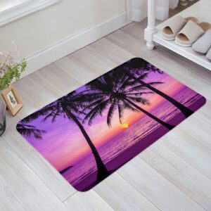 front door mat floor mats for home decor, purple coast memory foam runner entryway area rug non-slip absorbent doormat washable rug, 18x30inch welcome mats for bedroom decor living room decor