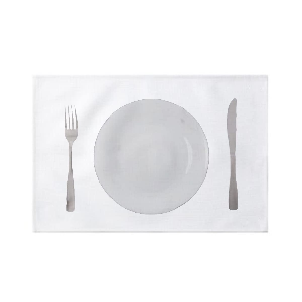 Sublimation Blank White Placemats Wedding Party Linen Placemat Dining Table Place Mat for Kitchen Table Set of 8