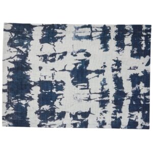 split p indigo printed placemat set of 4