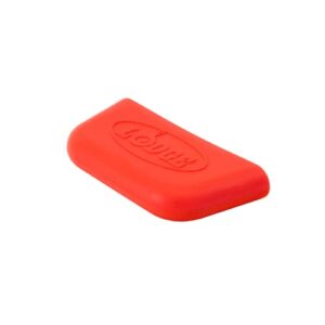 lodge bold silicone assist handle holder - dishwasher safe hot handle holder upgraded design for lodge bold products only - heat protection up to 450° - vibrant red