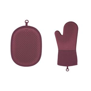 oxo good grips silicone oven mitt & pot holder set