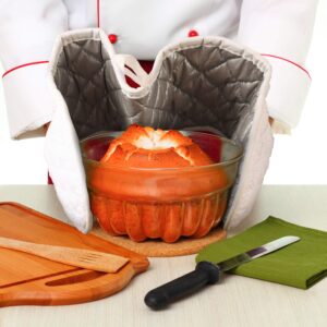 ARCLIBER 36"x7.5" Double Oven Mitt Heat Resistant Potholder Double Oven Glove for Handling Hot Pots Extra Long for Kitchen Cooking Baking