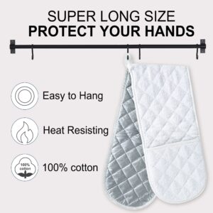 ARCLIBER 36"x7.5" Double Oven Mitt Heat Resistant Potholder Double Oven Glove for Handling Hot Pots Extra Long for Kitchen Cooking Baking